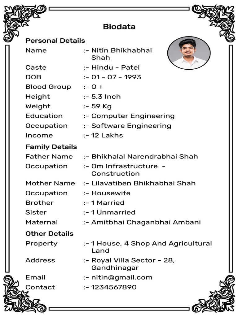 Biodata 2 | PDF