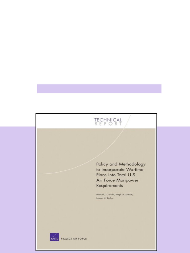 (Ebook) Policy and Methodology To Incorporate Wartime Plans Into Total ...