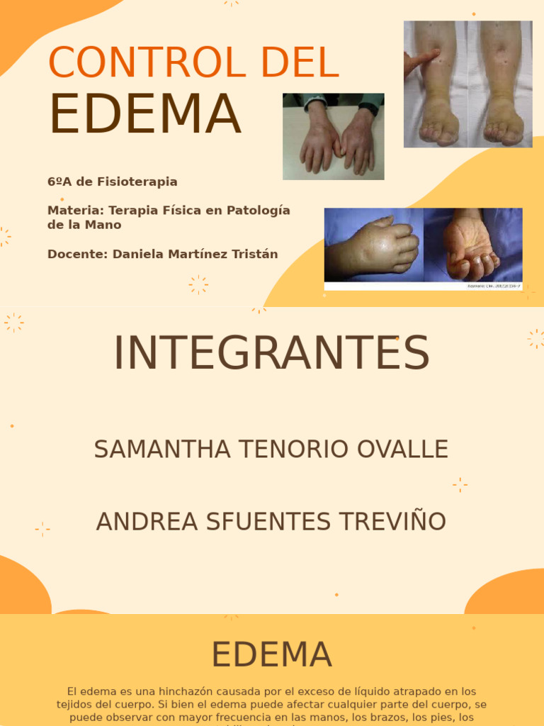 Control y Drenaje del Edema en Fisioterapia | PDF | Sistema linfático ...