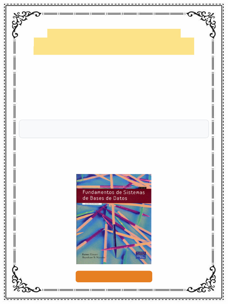 Fundamentos de Sistemas de Bases de Datos 5th Edition Ramez A. Elmasri ...