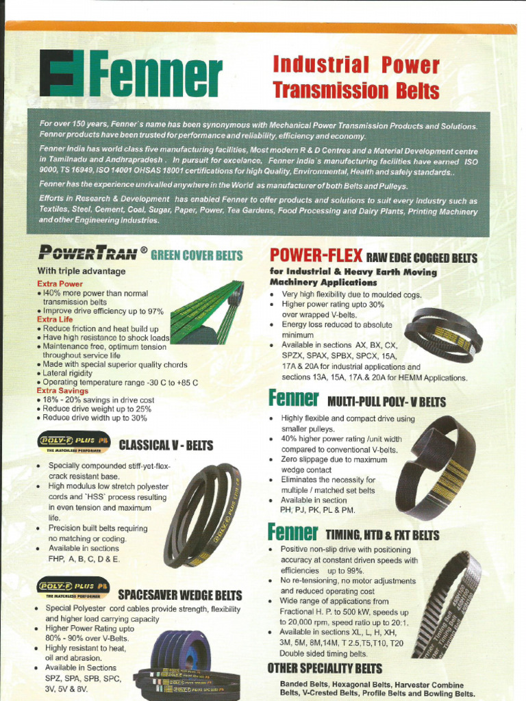 Fenner Belts 2 | PDF