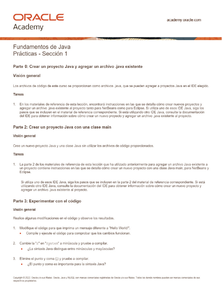 JFo Sección 1 Práctica | PDF