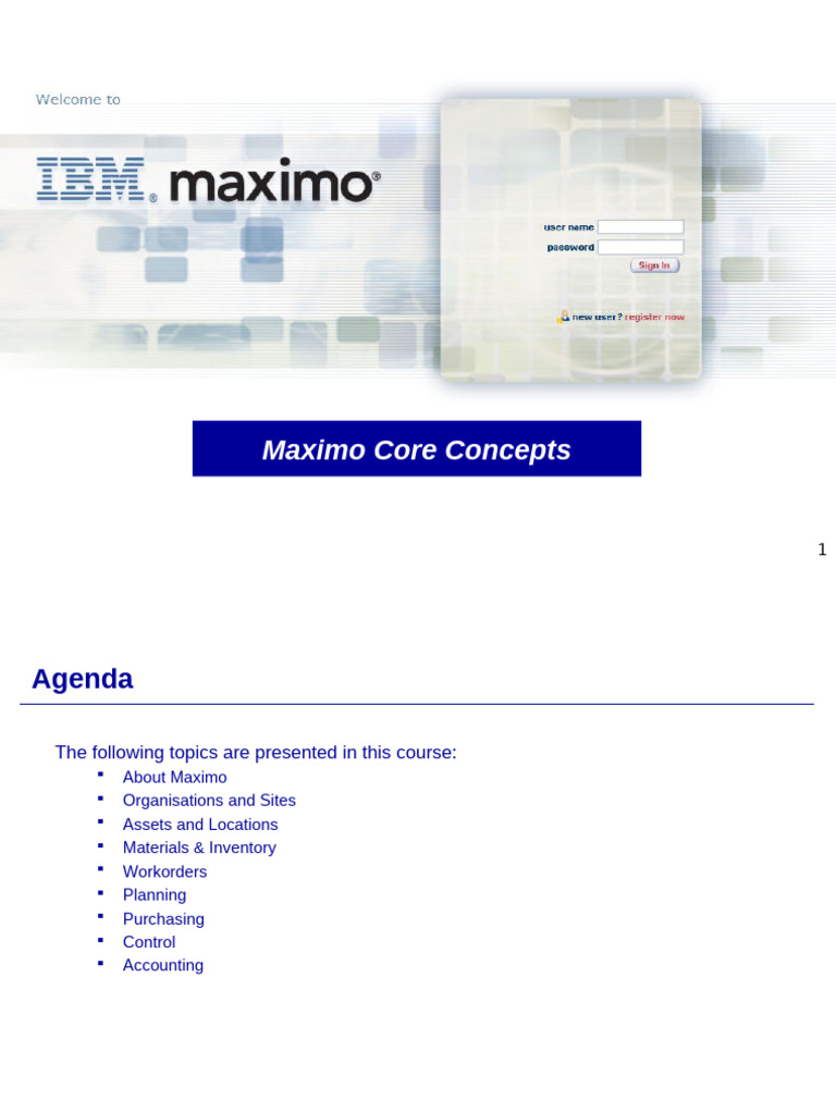 Maximo Concepts 2025 | PDF | Databases | World Wide Web