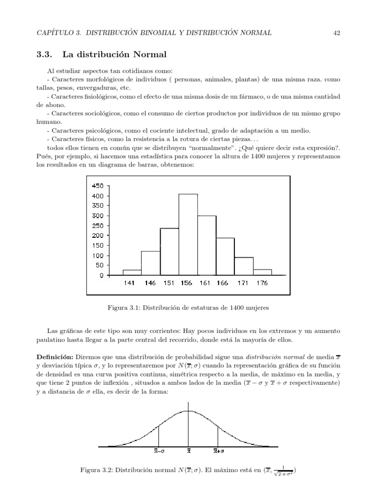 Distribucion Normal | PDF | Probabilidad | Distribución normal