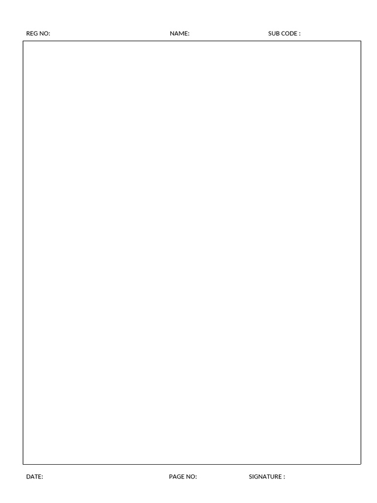Registration Document Template | PDF