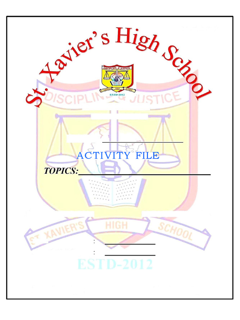 Project File Front Page Act | PDF