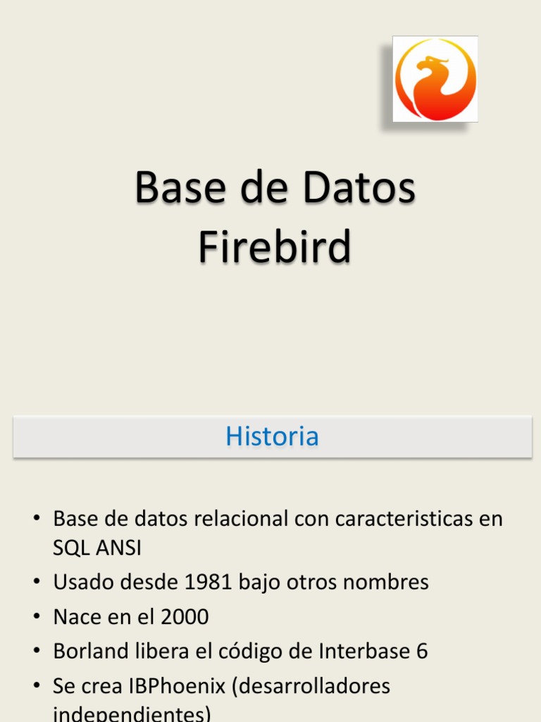 Firebird Un Potente Sistema De Gestión De Bases De Datos De Código