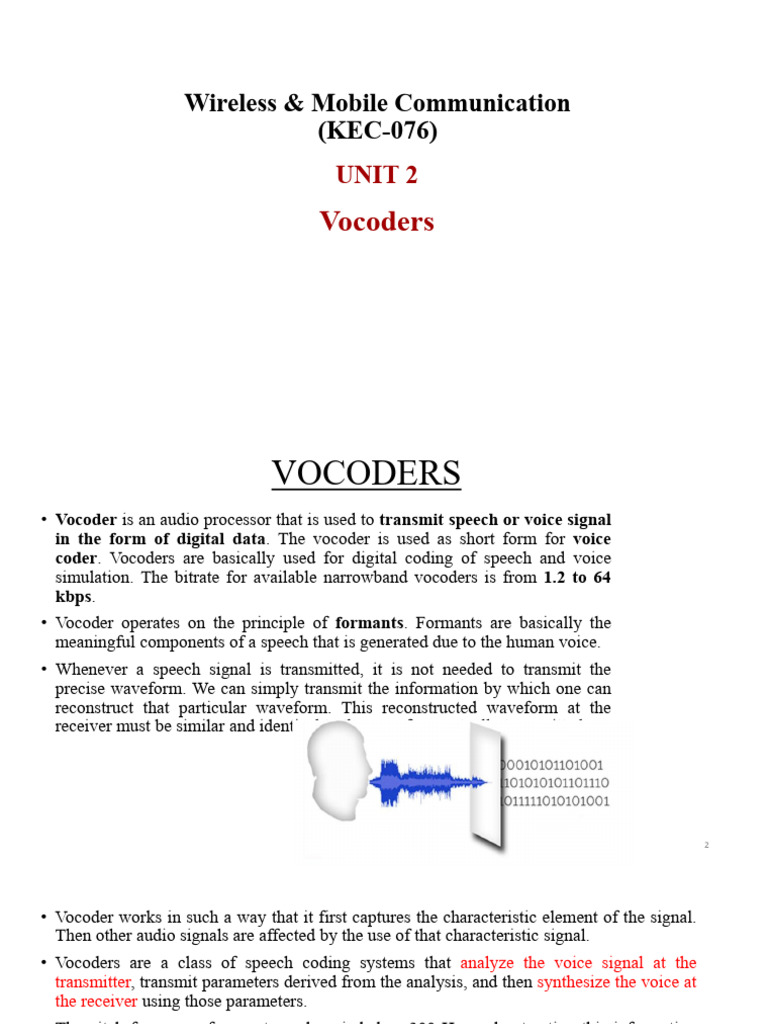 UNIT 2-WMC | PDF | Orthogonal Frequency Division Multiplexing | Signal ...