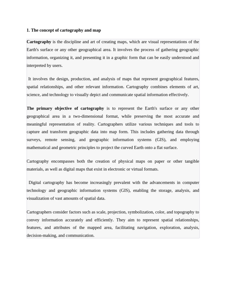 Understanding Cartography and Map Projections | PDF | Map | Geography