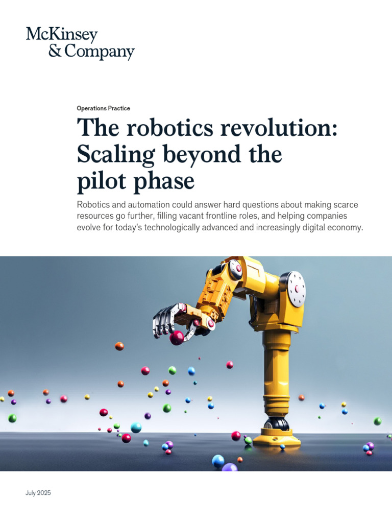 The Robotics Revolution Scaling Beyond The Pilot Phase Final | PDF ...
