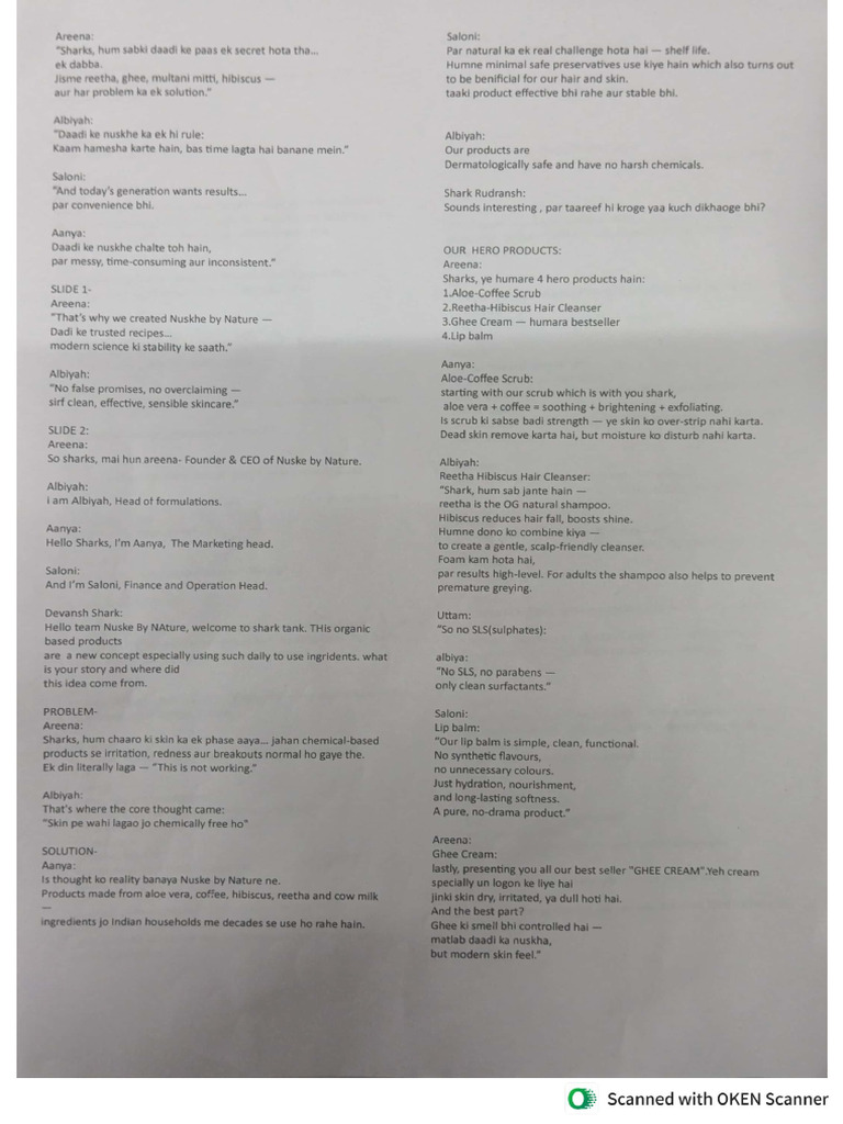 SHARK TANK Final Script (1) | PDF