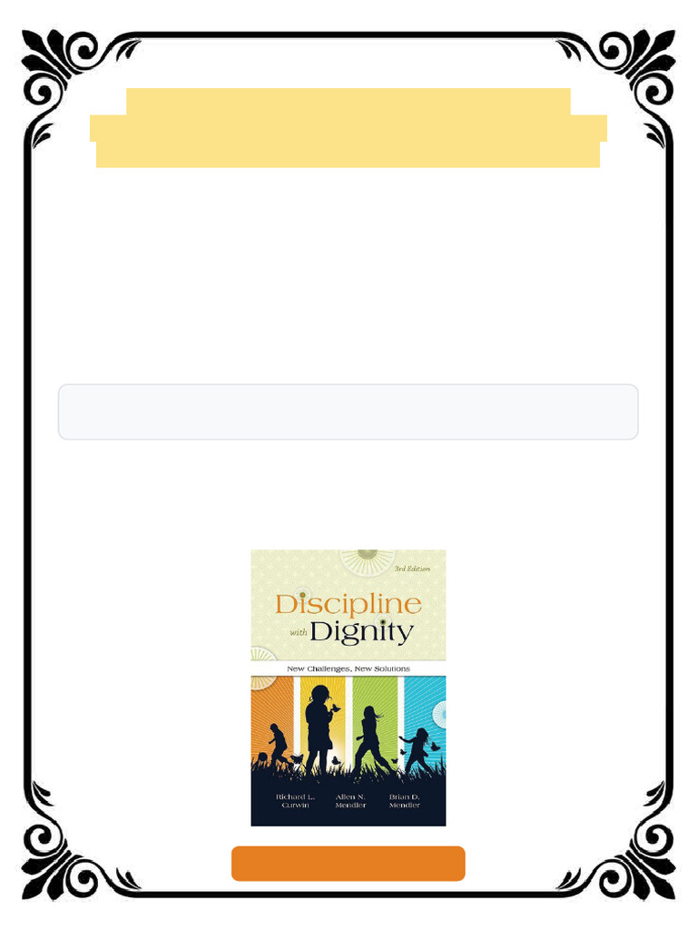 Discipline With Dignity New Challenges New Solutions 3rd Edition ...
