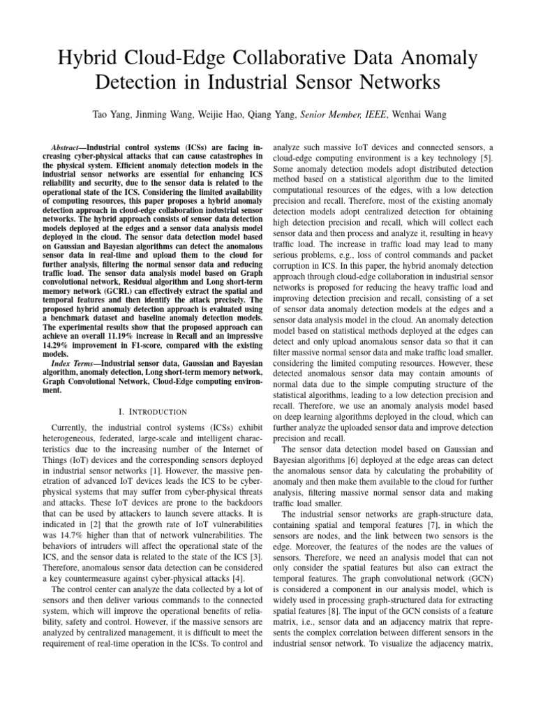 Edge Cloud Layer | PDF | Deep Learning | Wireless Sensor Network