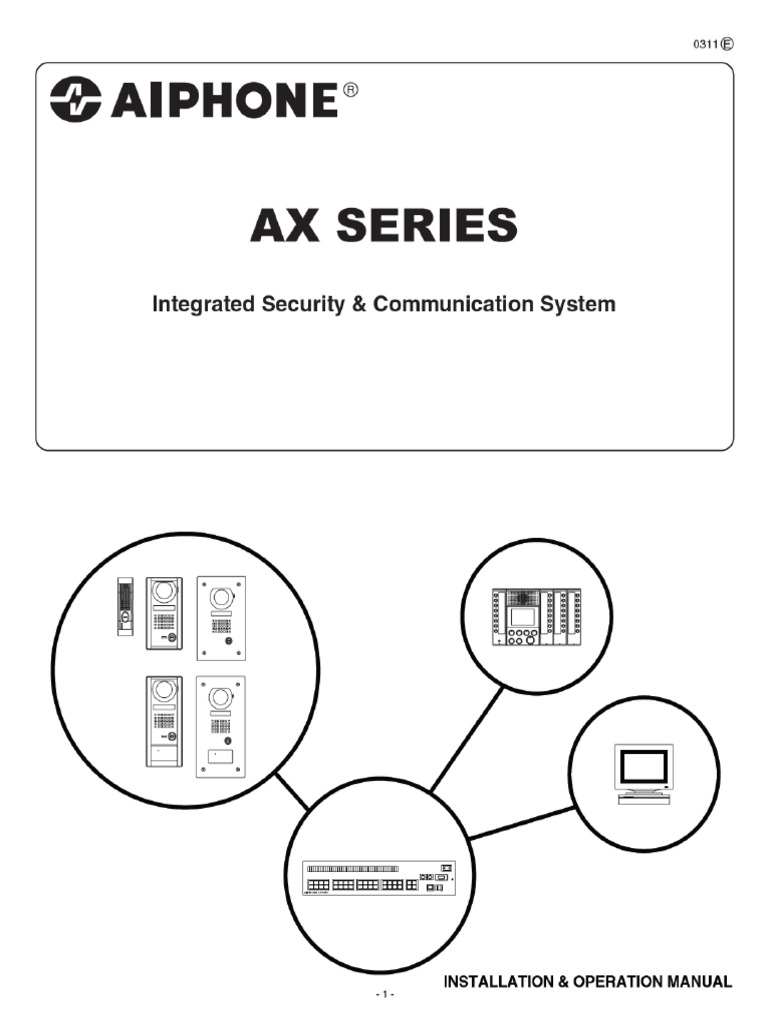 AX Series Install Op Manual 0311 | PDF | Video | Computer Monitor