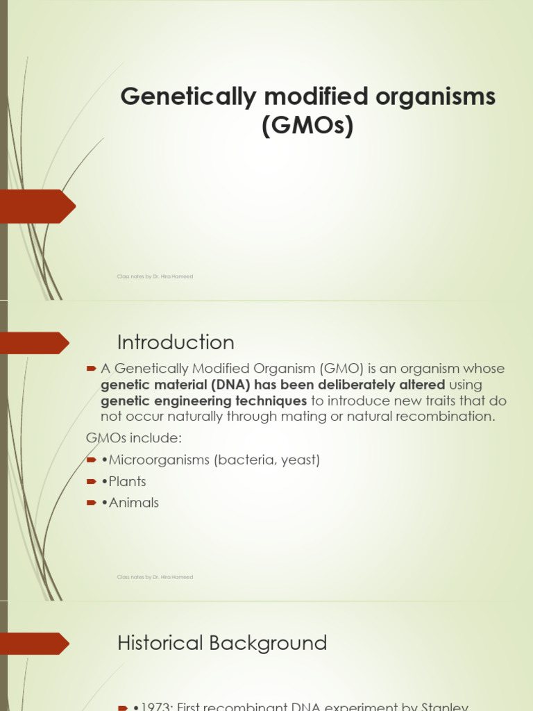 08 L Genetically Modified Organisms | PDF | Genetic Engineering ...