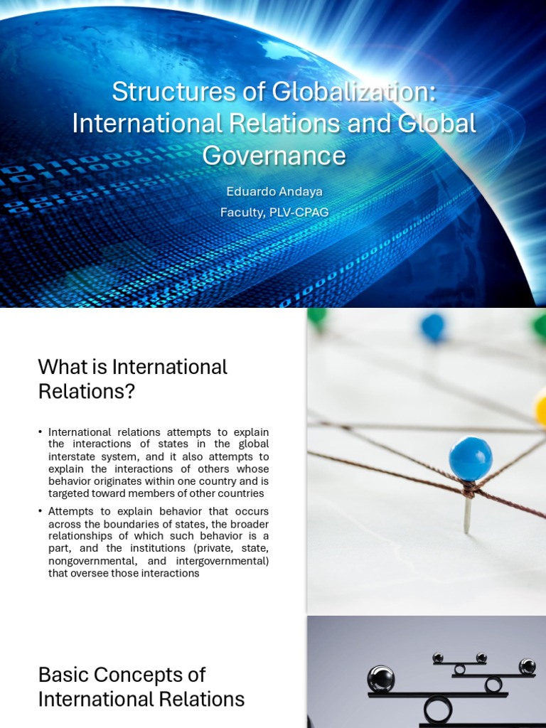 International Relations and Global Governance | PDF | United Nations ...