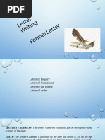 Grade 12 Formal Letter Writing Guide | PDF | Paragraph | Business