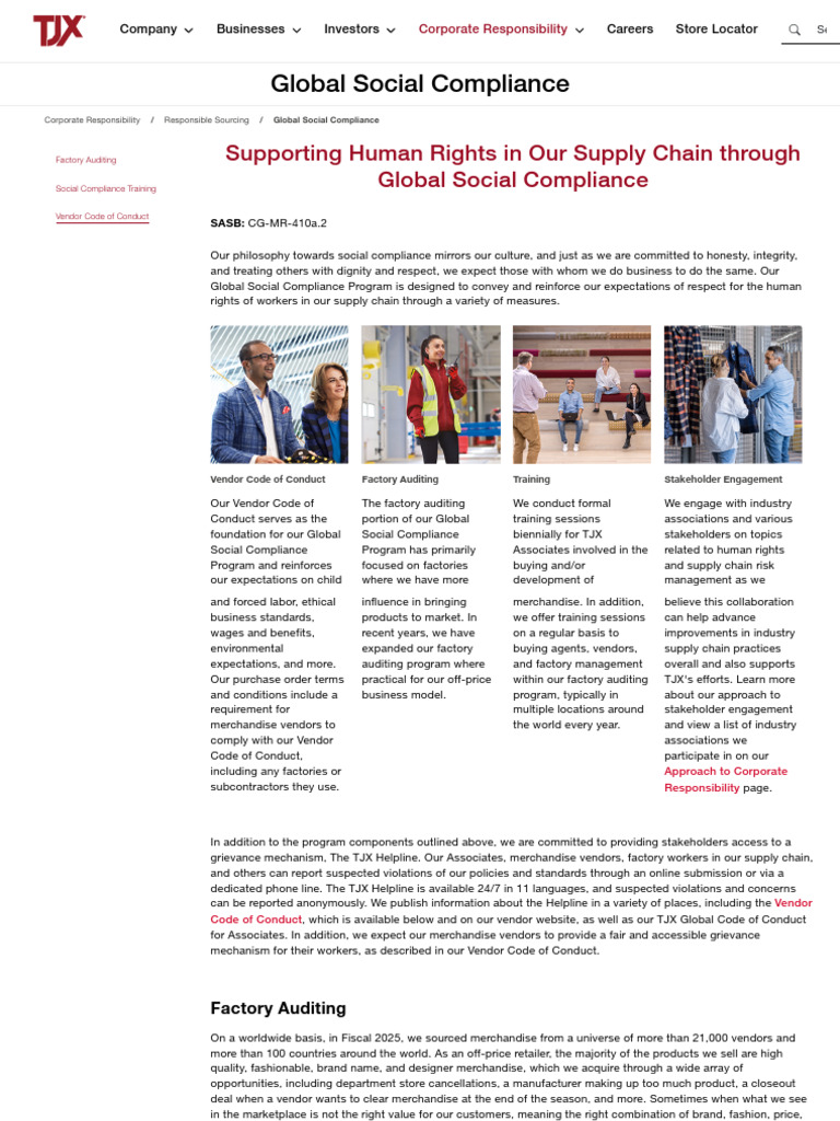 Global Social Compliance Program Overview | PDF | Employment | Audit