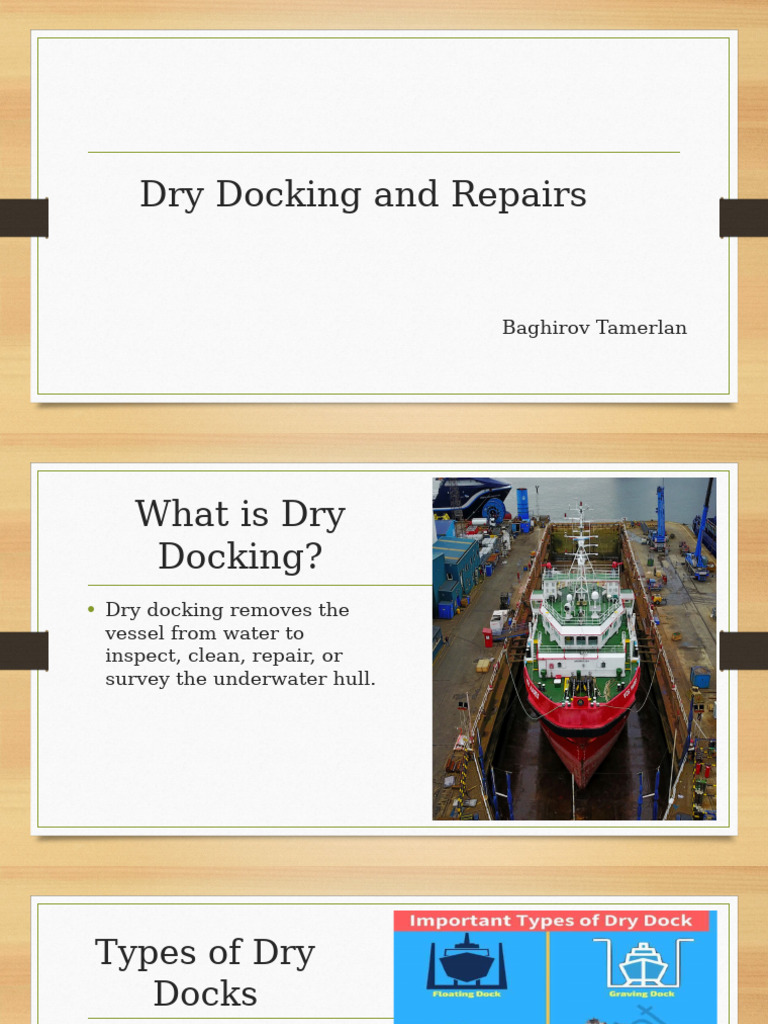 Dry Docking Process and Repairs Guide | PDF