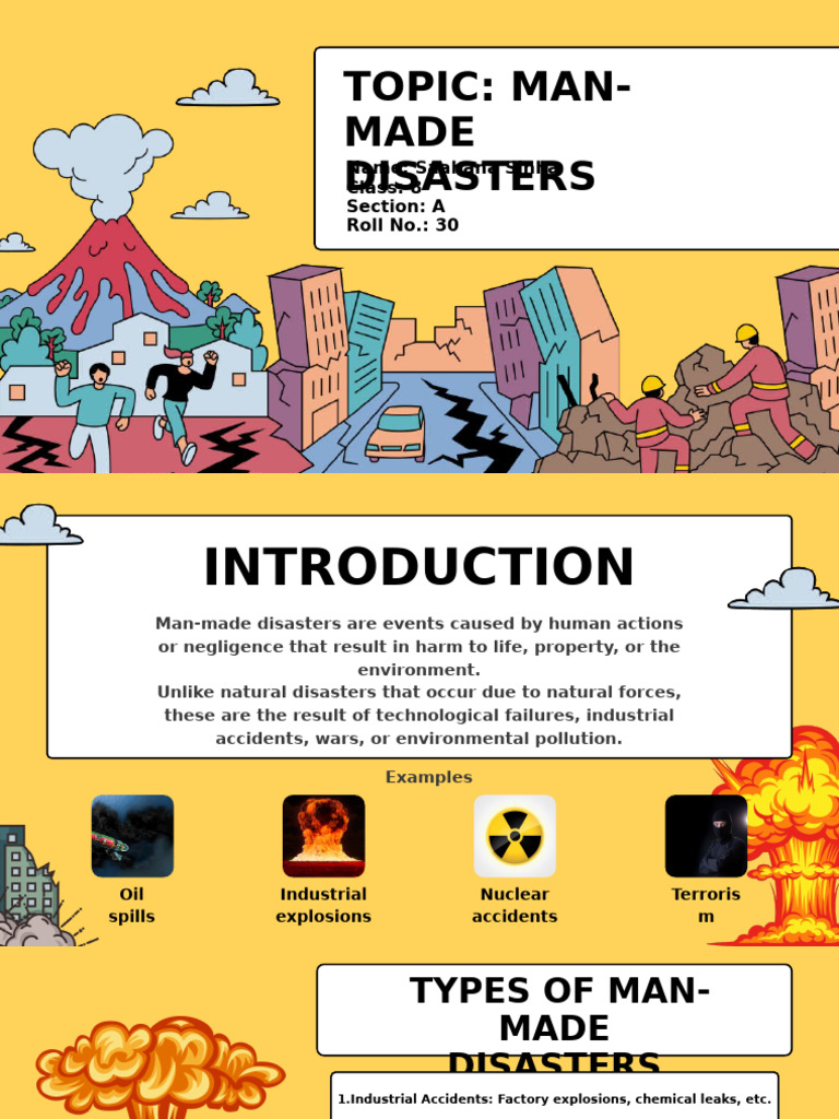 Man Made Disasters | PDF | Pollution | Emergency Management