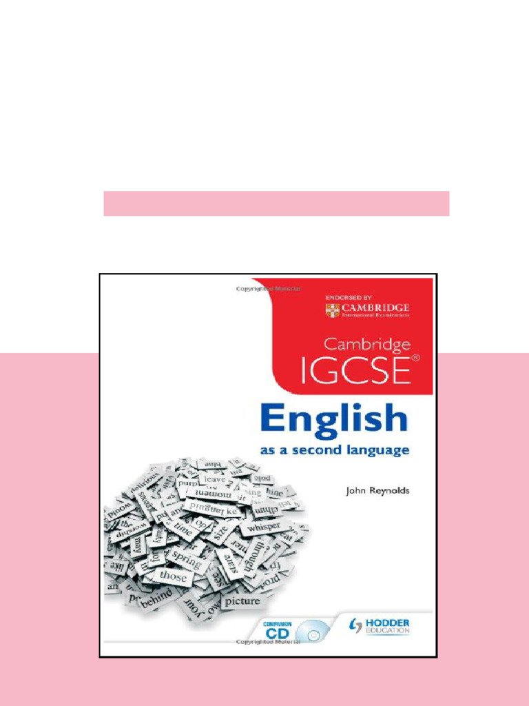 Cambridge IGCSE English as a Second Language John Reynolds - ebook and textbook resources | PDF