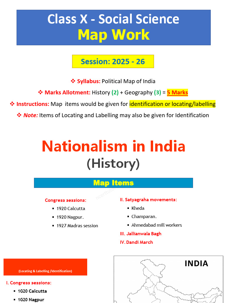 Class 10 Map Work Complete 2025-26 | PDF | Gujarat