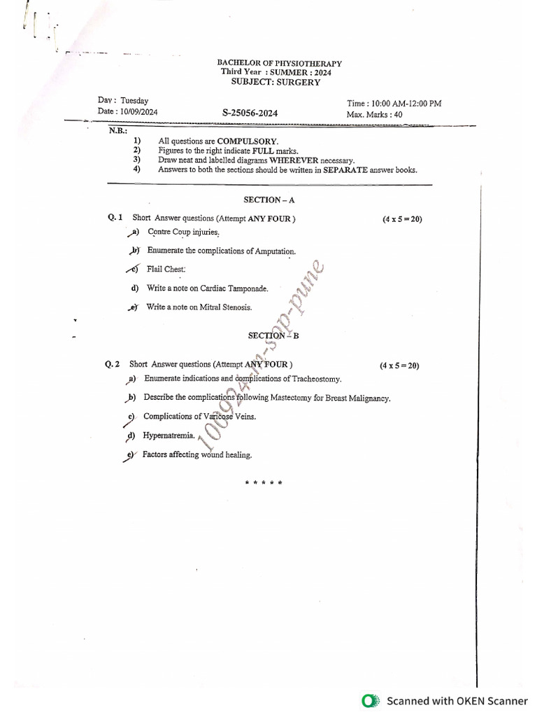 UNIVERSITY III YR PAPERS-1 | PDF