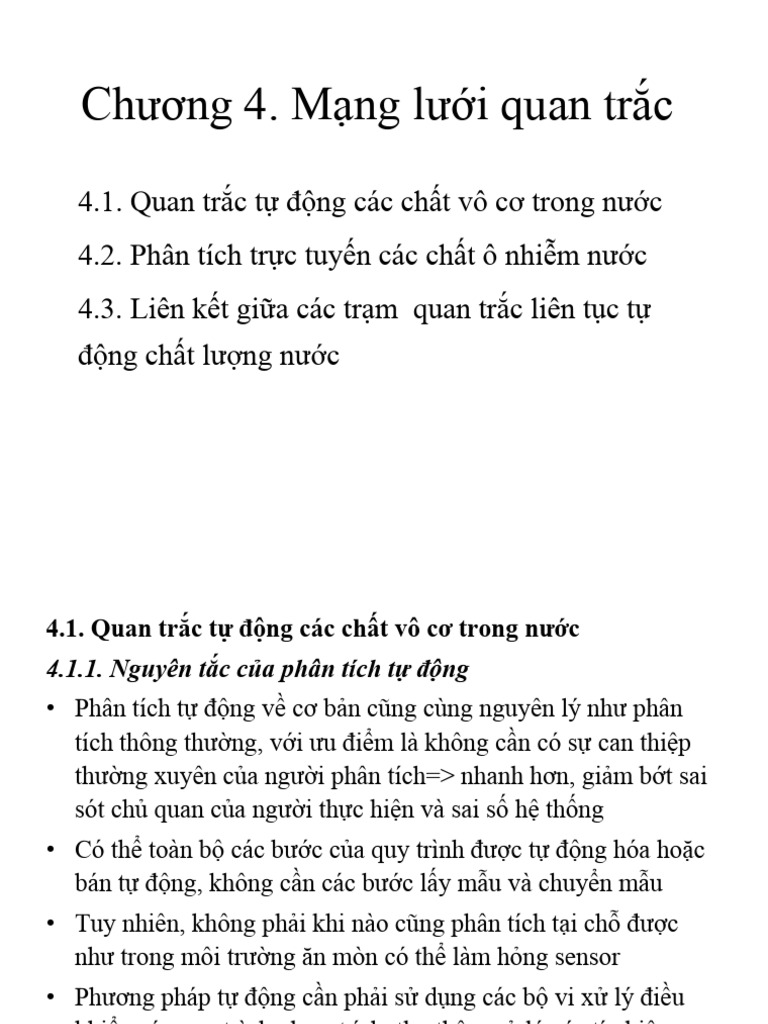Chương 4 Mang Luoi Quan Trac | PDF