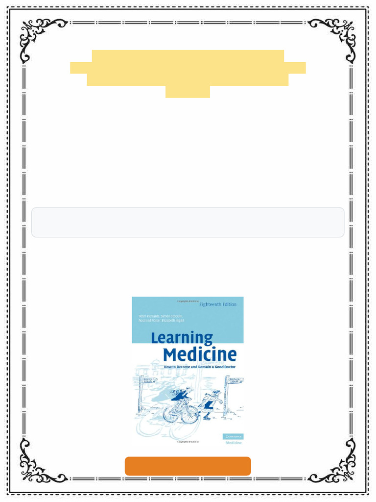 Learning Medicine How to Become and Remain a Good Doctor 18th Edition ...