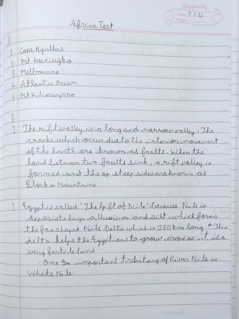 Somanjan Saha 7C 33 Geography Revision | PDF