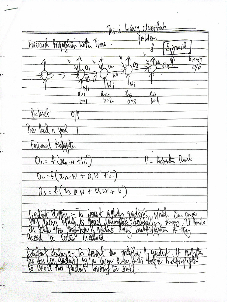 RNN Forward and Backward Prop | PDF