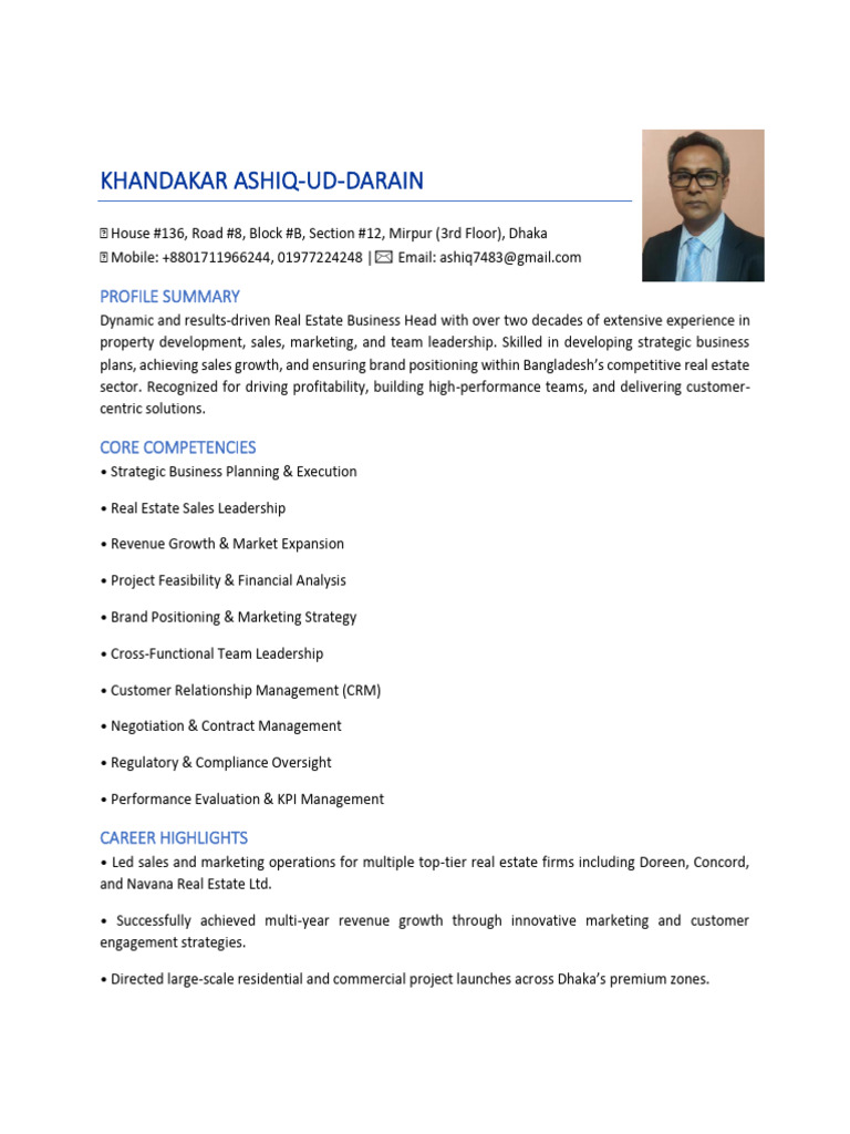 Khandakar Ashiq Ud Darain | PDF | Customer Relationship Management | Sales