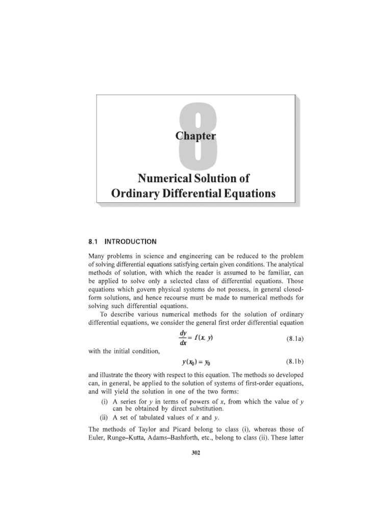 Lecture - 5 ODE - Study Material | PDF