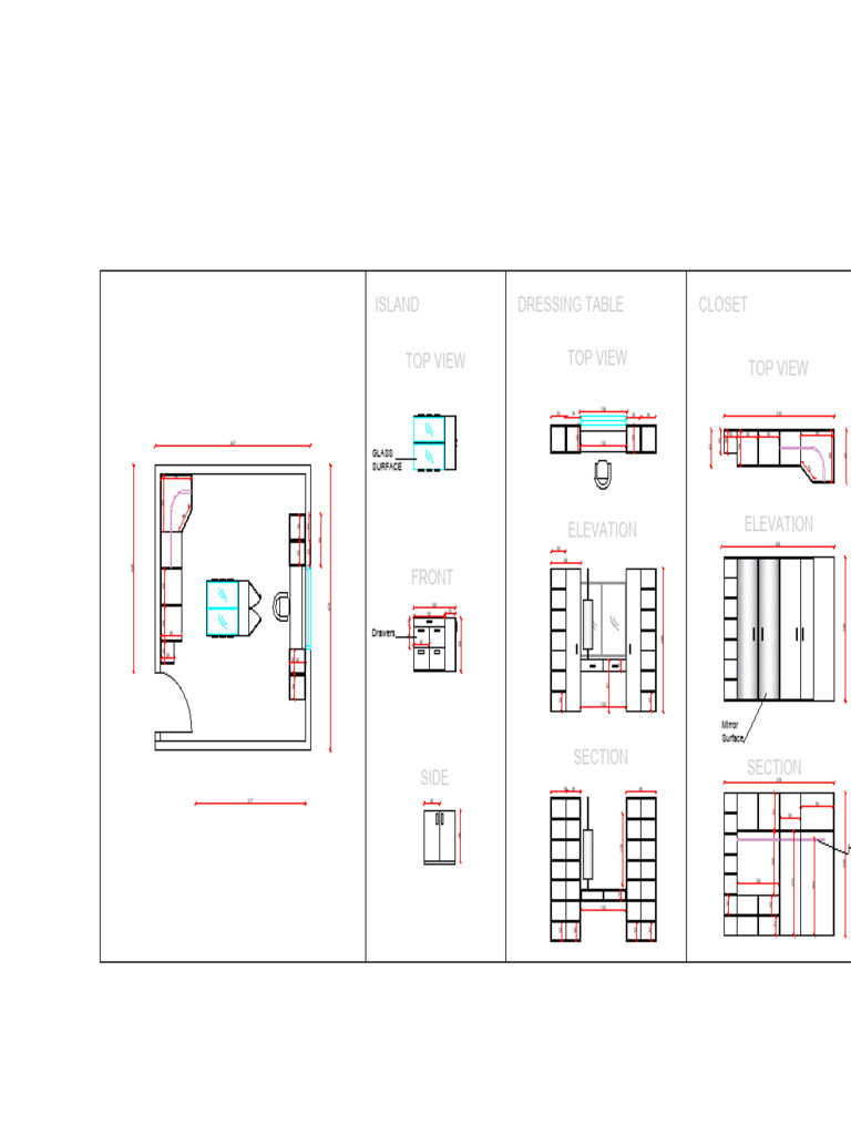 Dressing Room DETAILED | PDF | Interior Design | Glass Engineering And ...