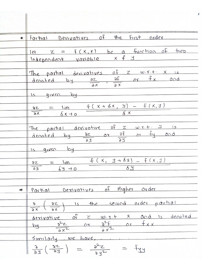 Partial Differentiation Euler S Theorem Pdf
