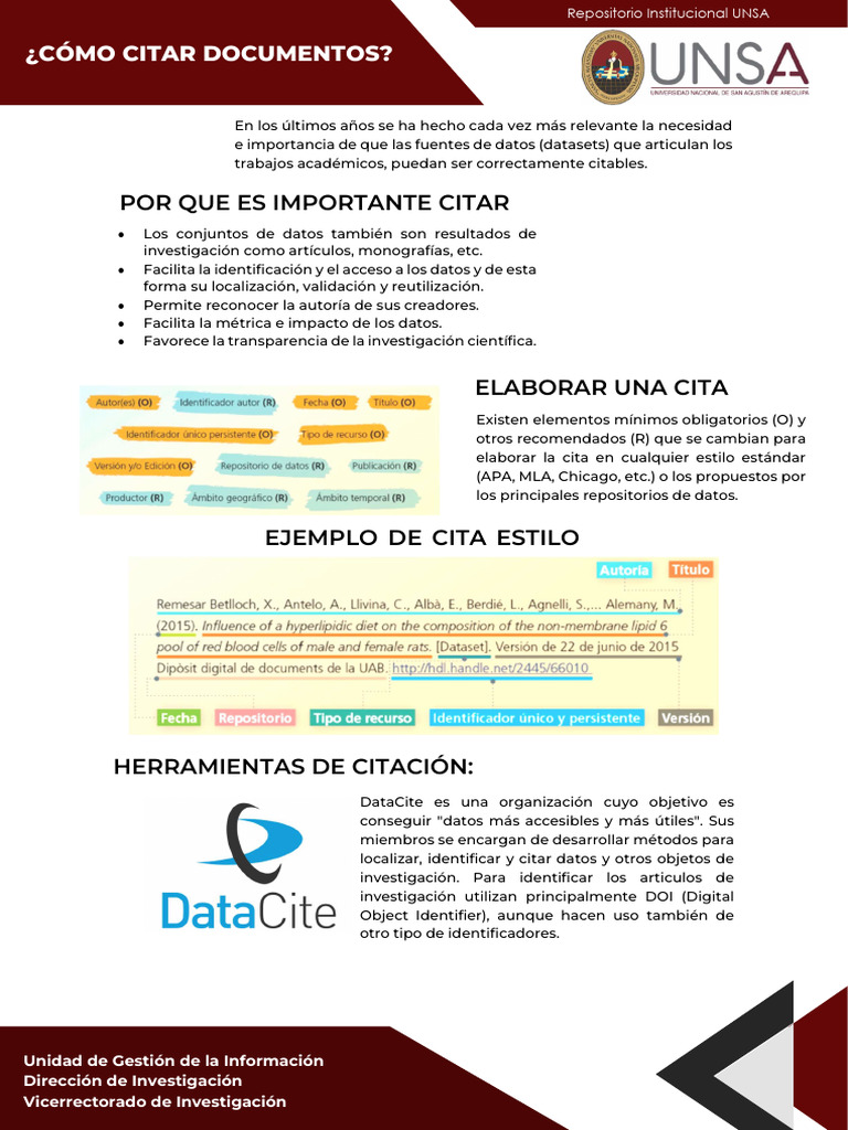Cómo Citar Documentos de Datos | PDF | Informática | Ciencias de la ...