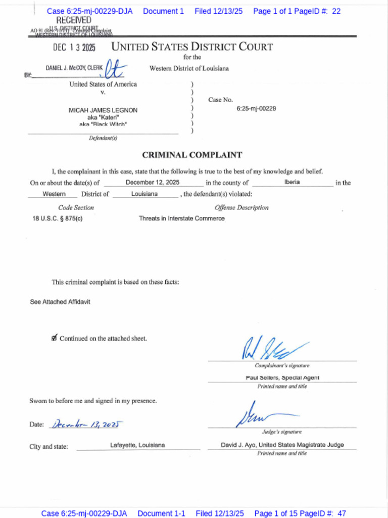 LEGNON Complaint | PDF