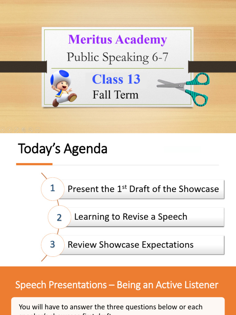 Class13 Fall Public Speaking G6-7 Notes Dec 4-7 | PDF | Linguistics ...