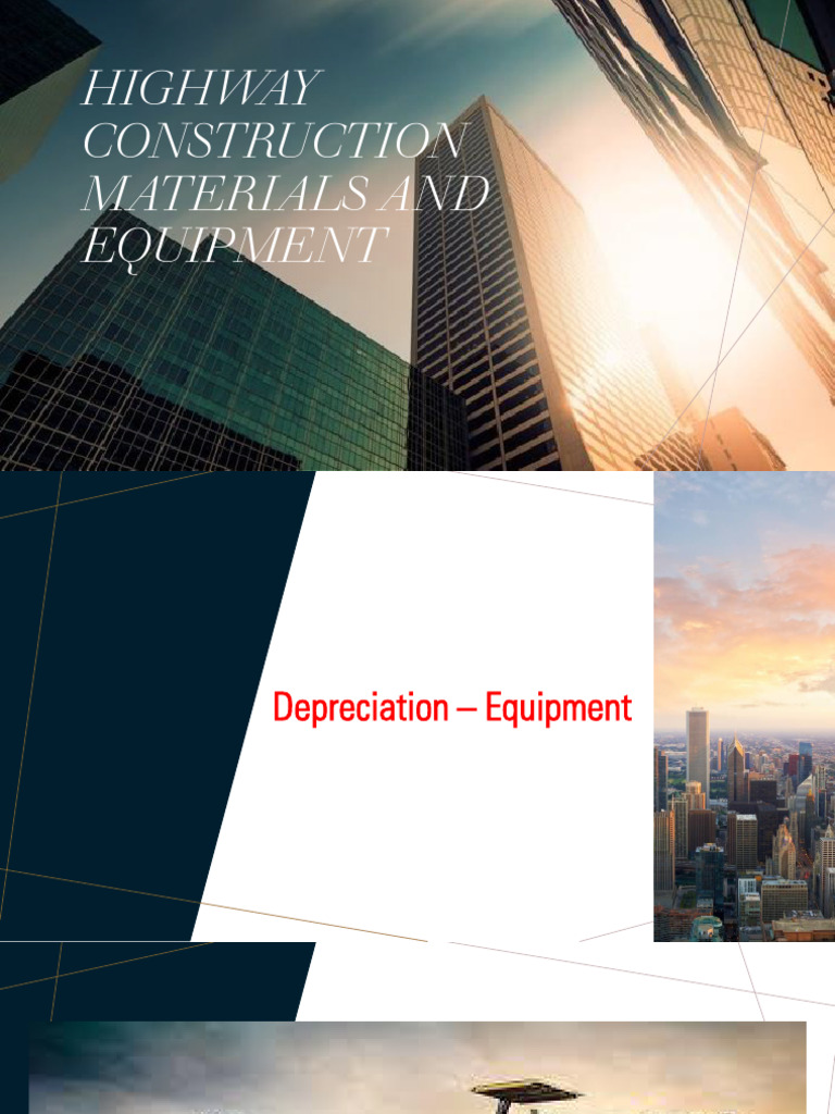 Highway Construction Equipment Depreciation | PDF
