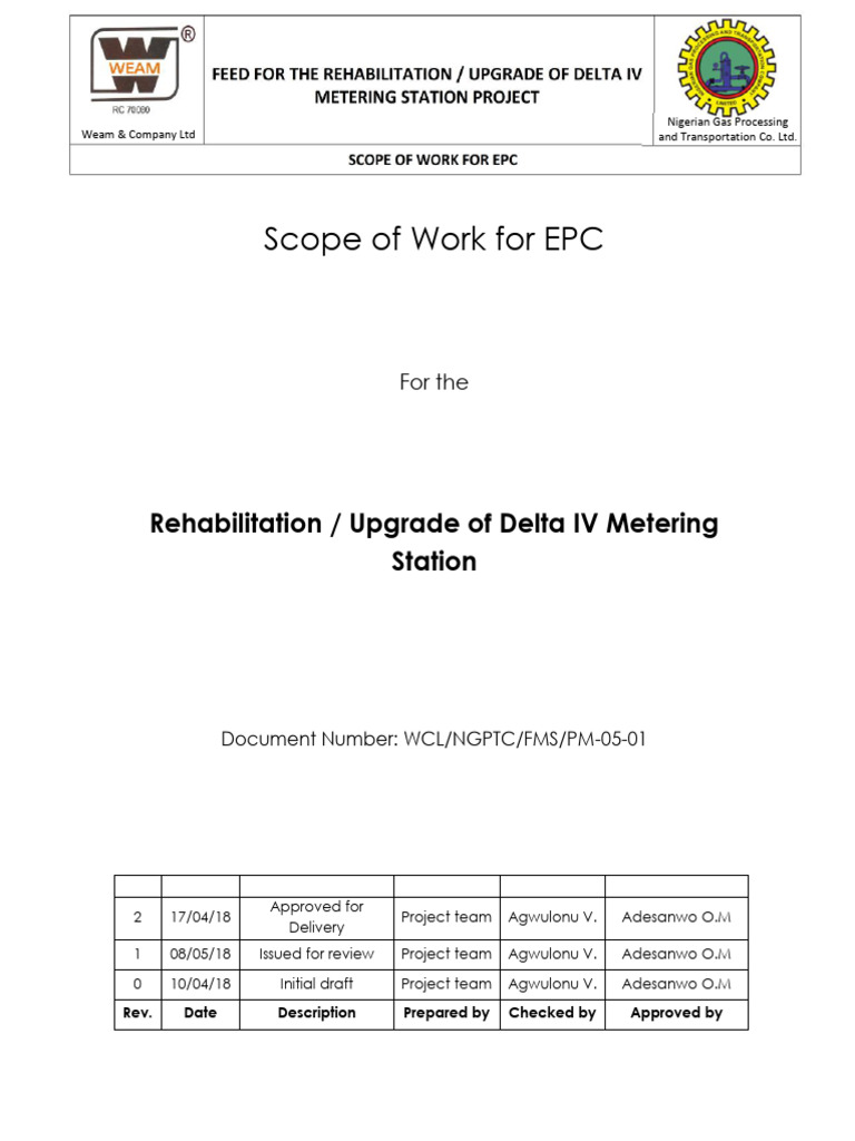 Delta IV Metering Station EPC Scope | PDF | Verification And Validation ...