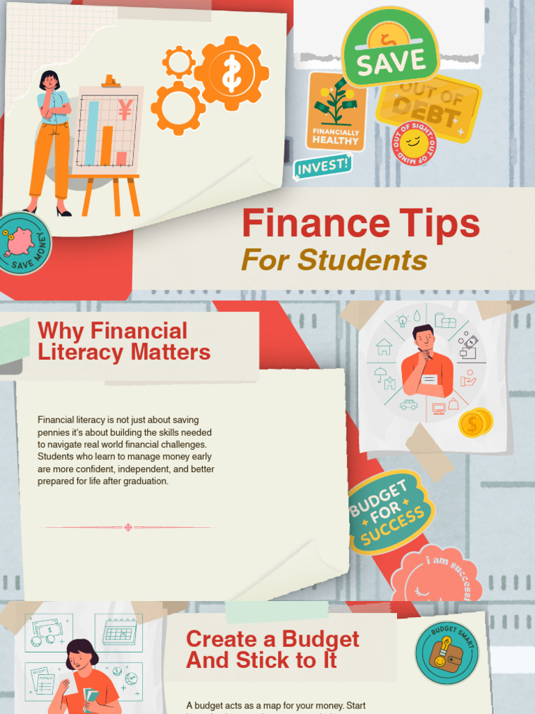 Red and Orange Illustrated Finance Presentation | PDF
