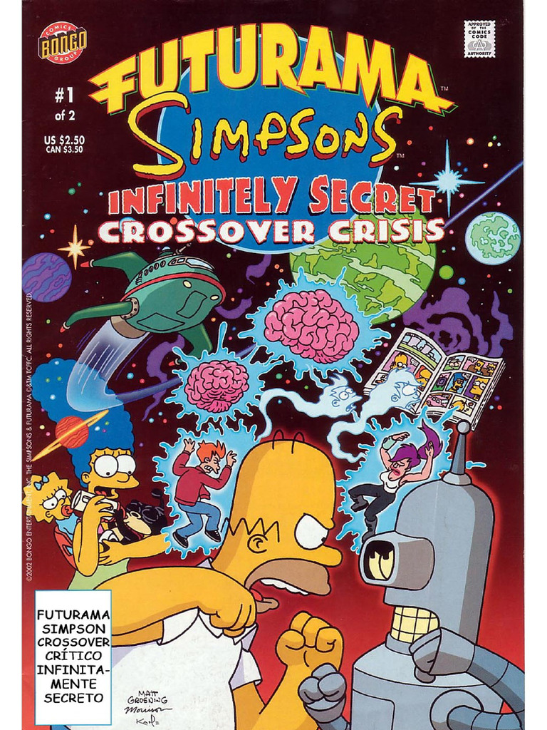 Futurama-Simpsons Infinitely Secret Crossover Crisis 01 | PDF
