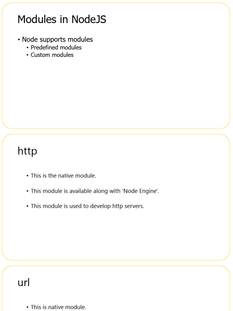 32 Modules in NodeJS | PDF