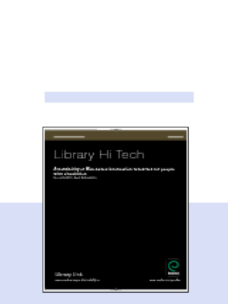 Accessibility Of Webbased Information Resources For People With ...