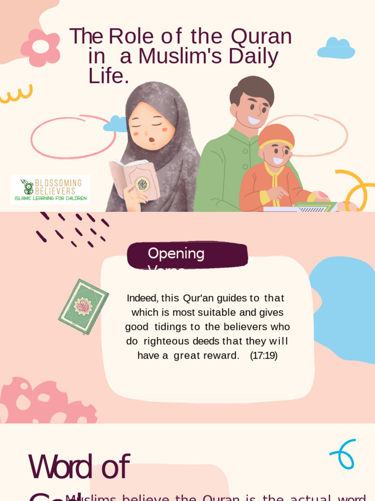 Importance of the Quran in Daily Life | PDF | Quran | Islam