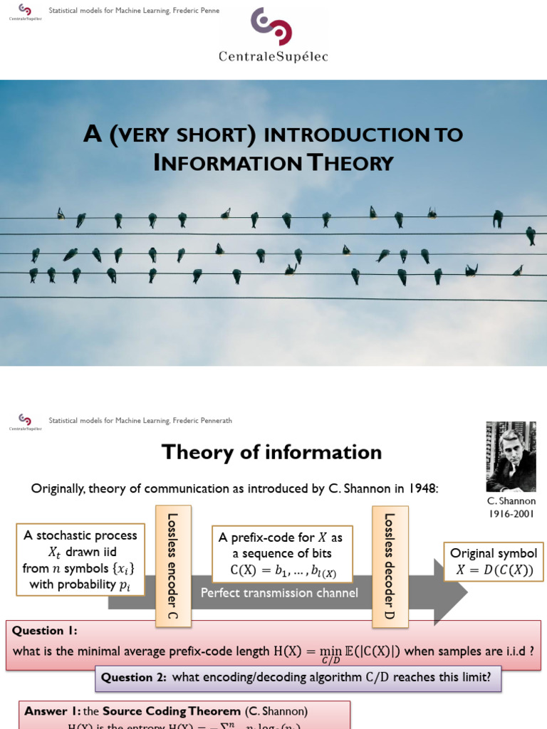Information Theory in Machine Learning | PDF | Data Compression ...
