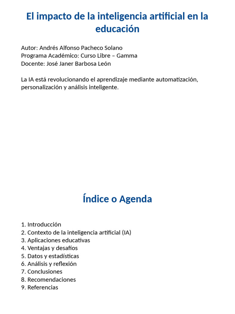 El Impacto de La Inteligencia Artificial en La Educacion | PDF ...