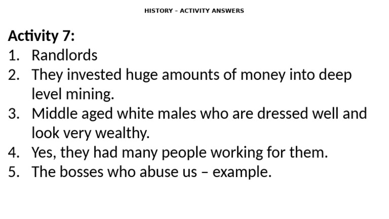 GR8 T2 History Activity 7 Answers | PDF