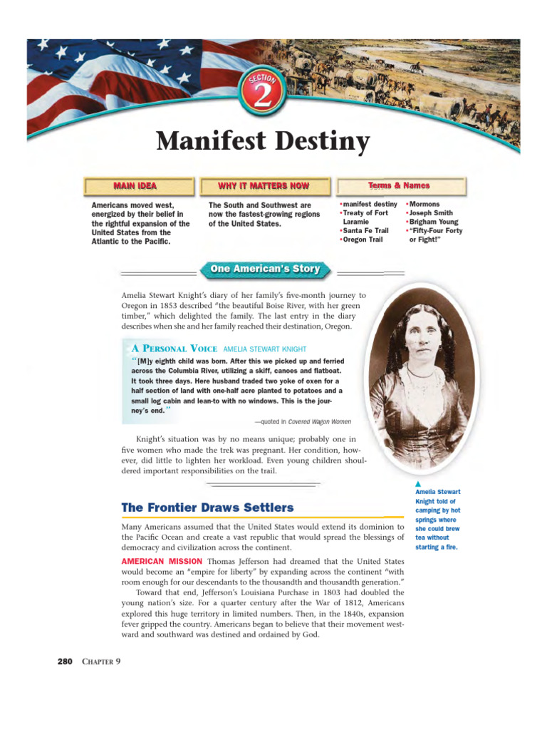 Manifest Destiny | PDF | Oregon Trail | Sioux