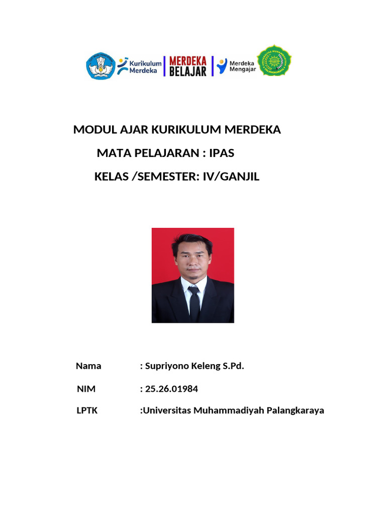 Modul Ajar IPAS: Jenis Daun Kelas 4 | PDF